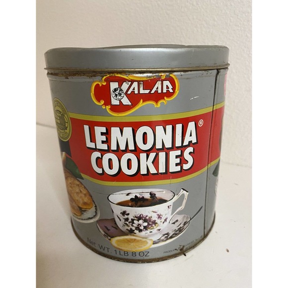 Accents | Vintage Kalar Lemonia Cookies Tin 1 Pound 8 Oz | Poshmark